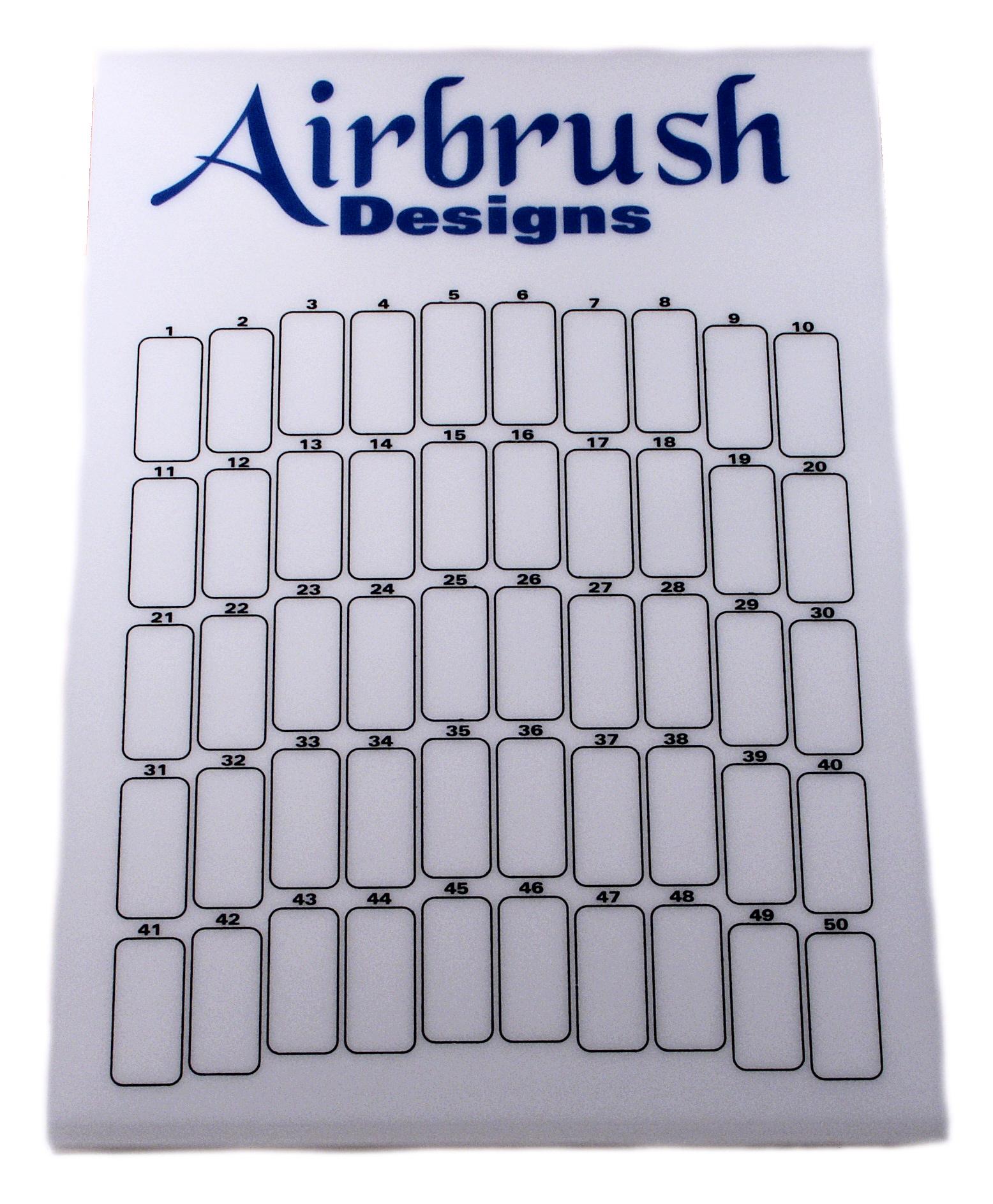 Airbrush Design Counter Top Display-Holds 50 Design – Head2Toe Beauty
