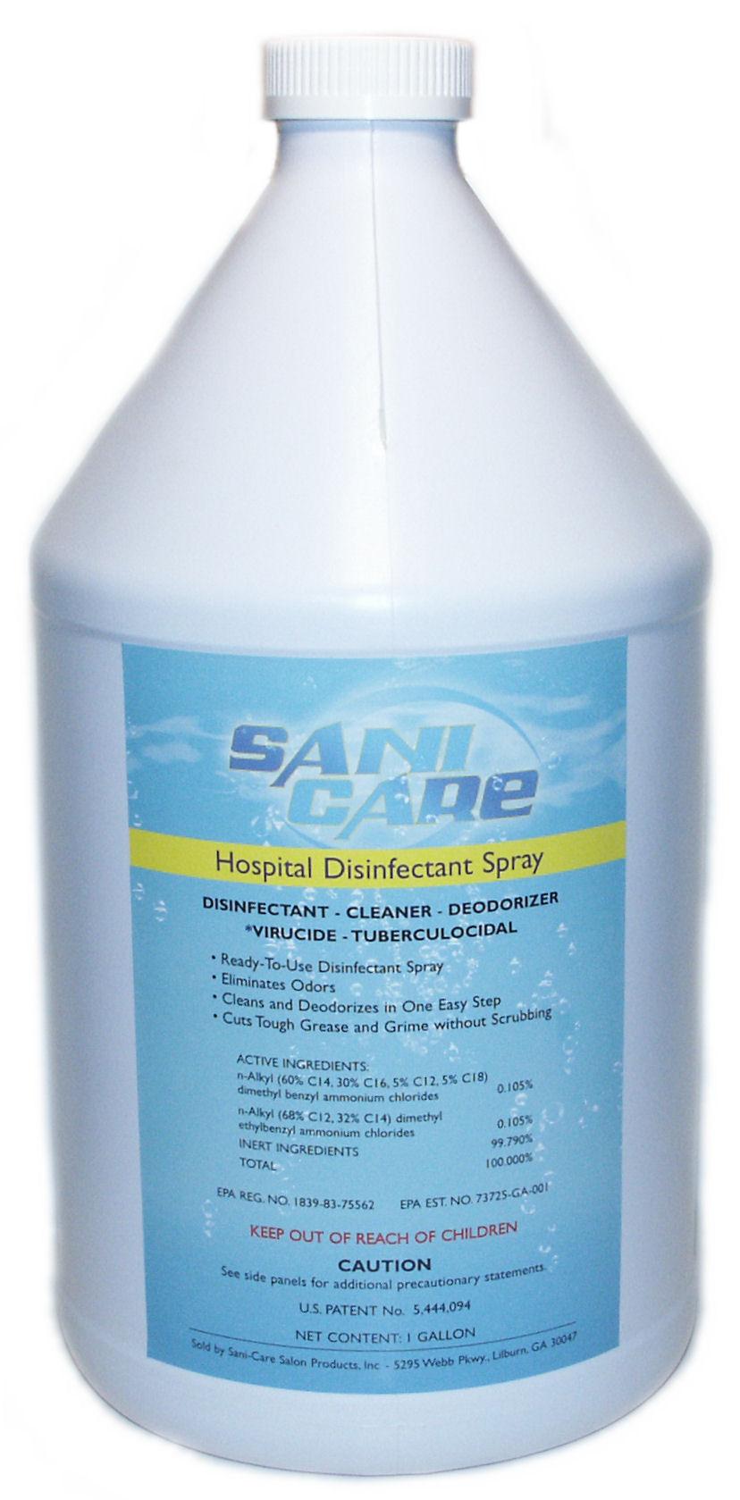 Sani-Care Hospital Disinfectant Spray 1 gallon – Head2Toe Beauty